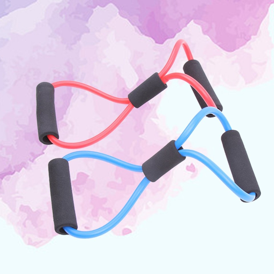 2 PCS Resistance Bands Chest Expander Exercise Bands Elastic Band ...