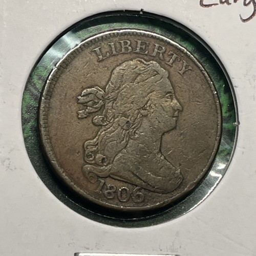 1806 Large 6 Half Cent Copper Coin Collection | eBay