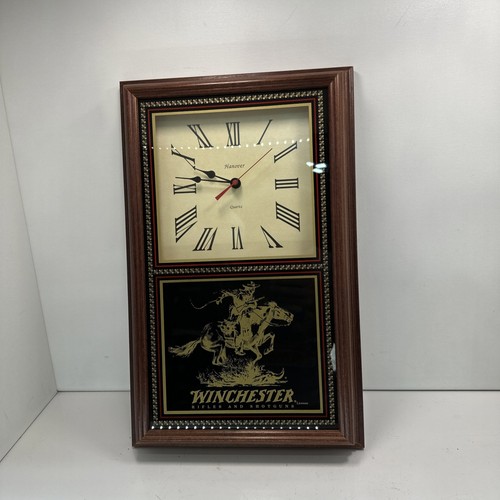 Vintage Hanover Winchester Rifles and Shotguns Quartz Wall Clock WORKS ...
