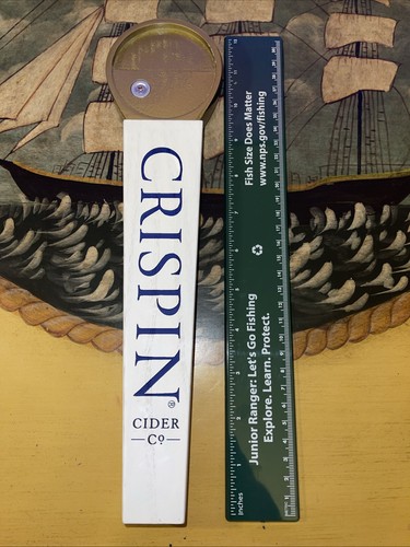 LARGE CRISPIN CIDER CO. BLACKBERRY PEAR BEER TAP HANDLE Pull Knob Wood ...