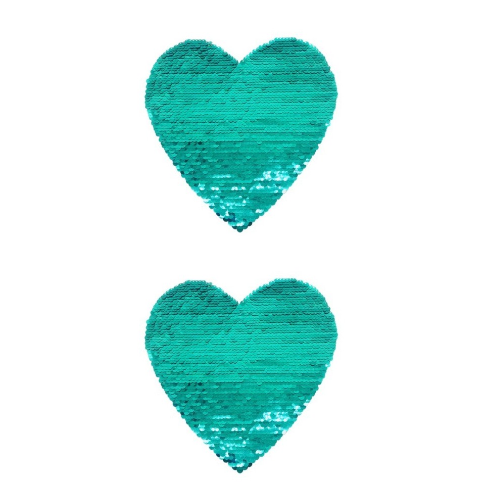 2pcs Decorative Heart Shape Handmade Cloth Paste Smiling Face Gradient ...