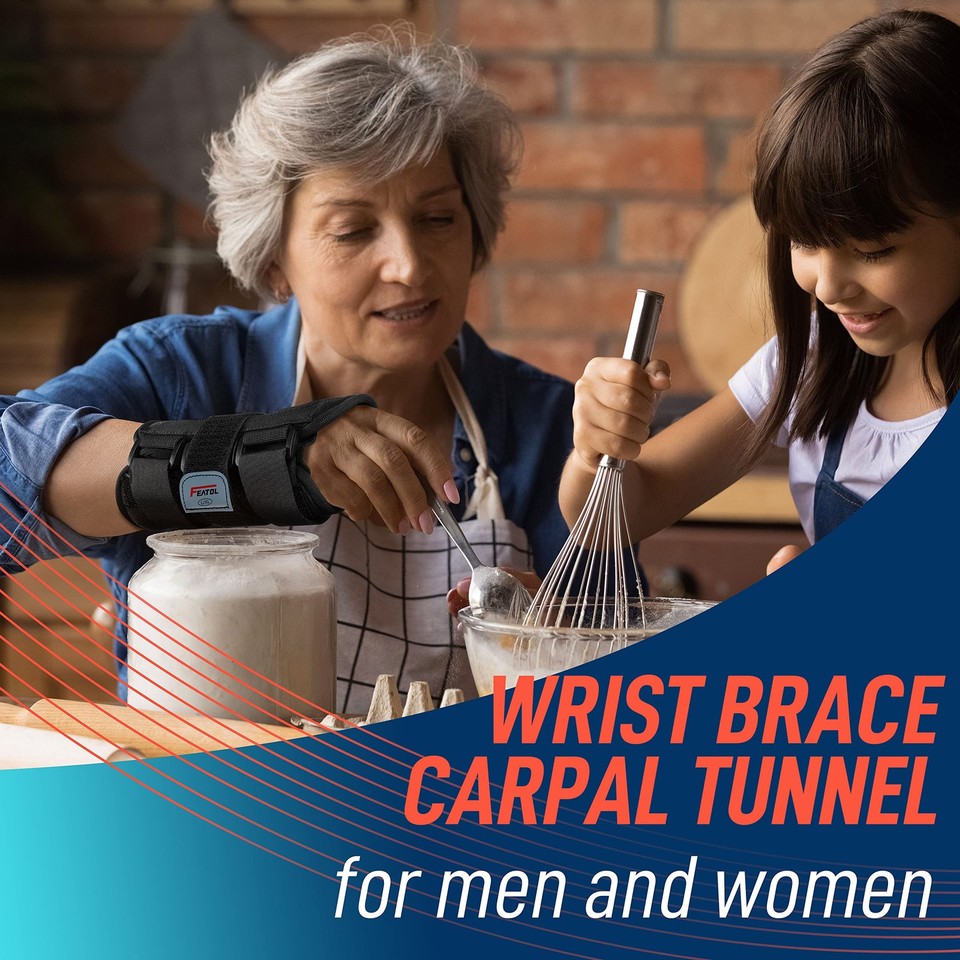 Wrist Brace Hand Brace, Carpal Tunnel Wrist Splint Night Support for ...