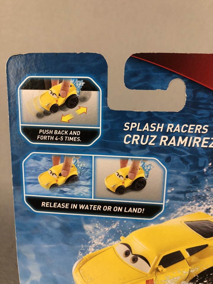 Disney Pixar Cars 3 Splash Racers Cruz Ramirez Table Top or Bath Play ...