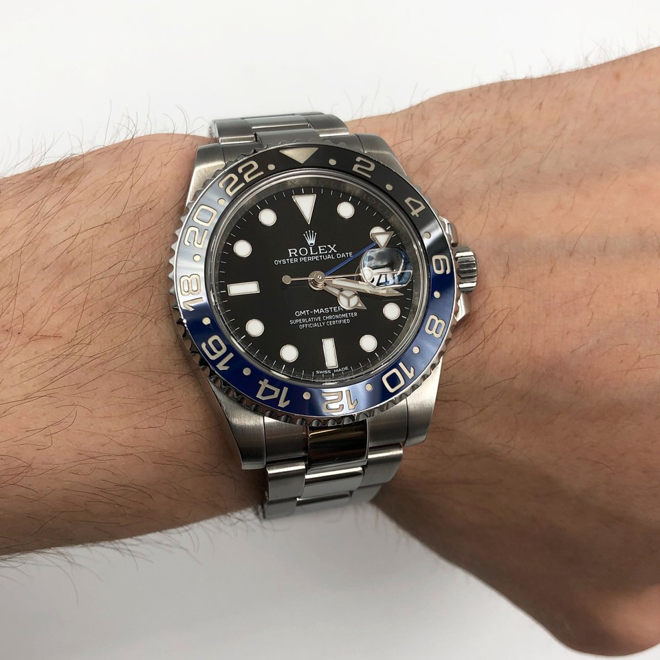 Rolex GMT-Master II Batman 116710BLNR Steel Ceramic Black Dial Watch ...