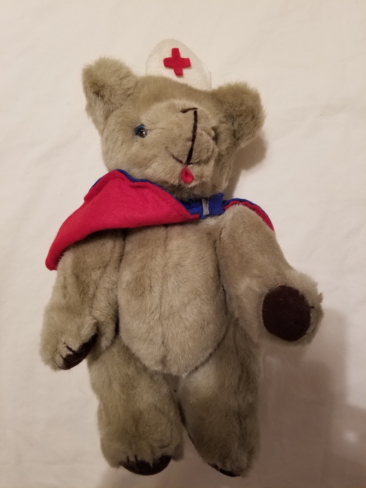 VINTAGE 1985 Kent Collectibles Jean Steele Nurse Red Cross Teddy Bear ...