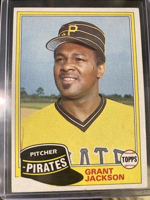 1981 Topps 518 Grant Jackson Pirates Baseball Card | eBay