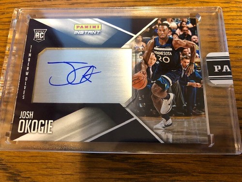 2018-19 Panini Instant Metal Autograph Josh Okogie Timberwolves ...
