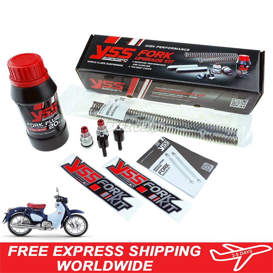 YSS Front Fork Spring Upgrade kit Suspension Honda C125 Super Cub JA48 ...
