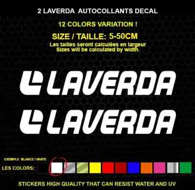 2 LAVERDA autocollant Véritable decal autocollant STICKERS IMPERMÉABLE ...
