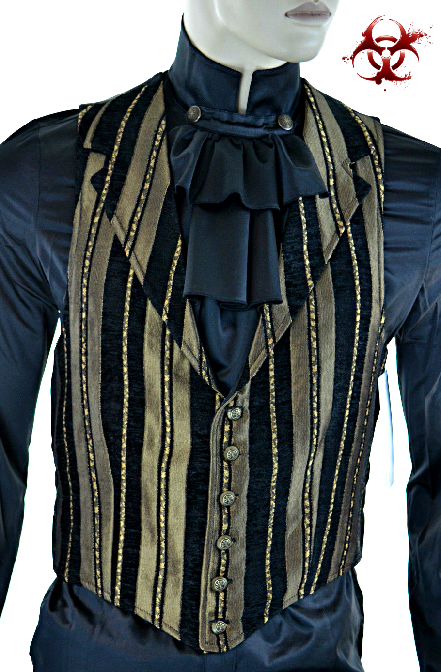 SHRINE GOTHIC ARISTOCRAT VAMPIRE VEST JACKET VICTORIAN TAPESTRY PIRAT ...