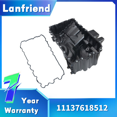 Engine Oil Pan with Gasket Fits 11137618512 BMW 320i 328i 528i X1 Z4 L4 ...