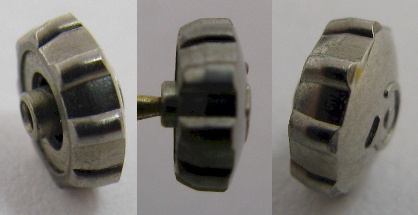 NEW Cyma Genuine crown in stainless steel, 8 prongs diameter 4.7 mm ...