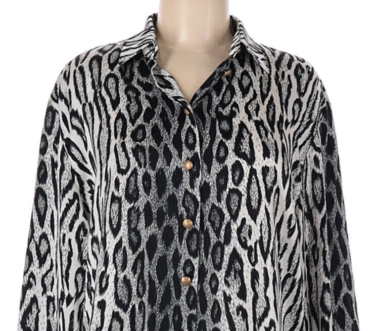 Vintage Horst Basler/Basler Black Ivory Animal Print … - Gem