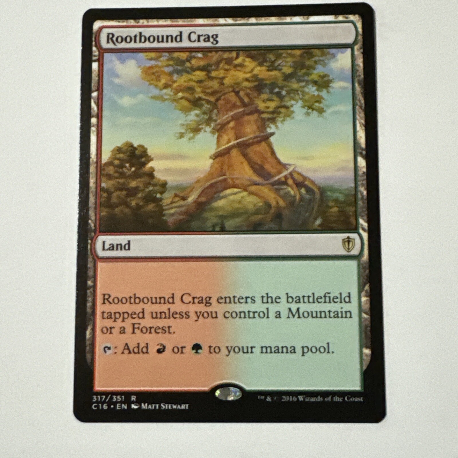 Rootbound Crag - Magic the Gathering MtG - Commander 2016 - M/NM | eBay