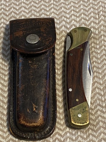 SCHRADE-LB7 OLD TIMER MADE IN USA! POCKET FOLDING KNIFE + BELT POUCH | eBay