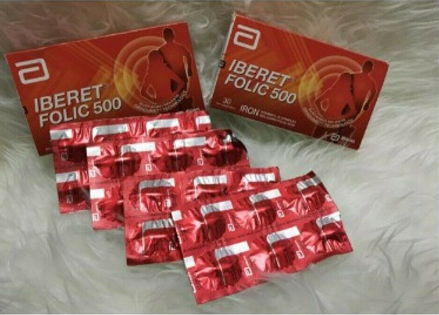 2 X 30's Abbott Iberet Folic 500 Iron Vitamin C, B Complex Including ...