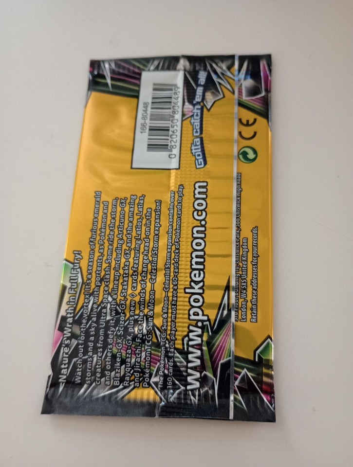 1x Pokemon Celestial Storm Sun & Moon 3 Card Mini Booster Pack | eBay