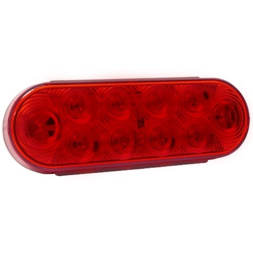 Hopkins Brands 561BR- 6IN OVAL LED STT- RED ,20PK | eBay