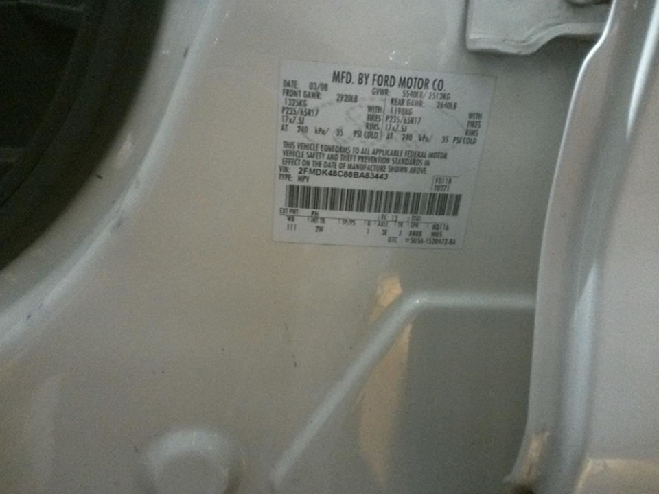 Driver Left Quarter Panel Fits 07-10 EDGE 117568 | eBay