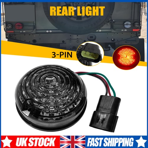 For Land Rover Defender 90 110 130 LED Smoked Lens Red Rear Stop/Tail ...