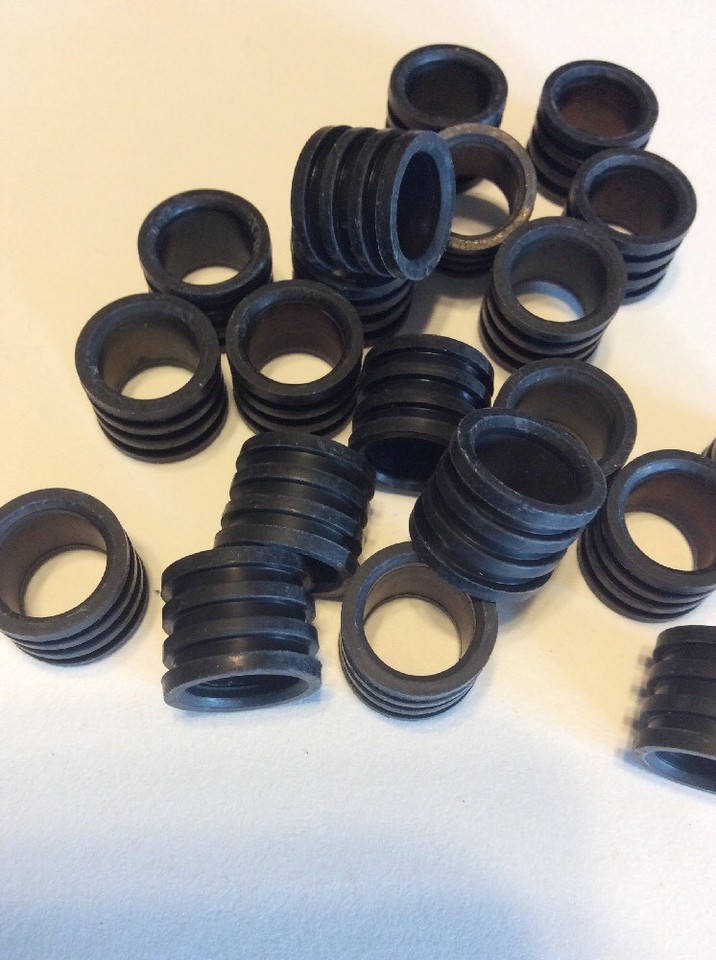 Coaxial Cable Wall Grommet/Sleeve Cover Boot Black Ribbed Rubber Lot Of ...