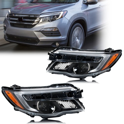 Headlights For Honda Pilot LX 2016-2018 / 17-20 Ridgeline Halogen Lamps ...