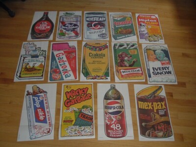 1973 Topps Wacky Packages Large Posters Full Set of 24 + Wrapper Toadal ...