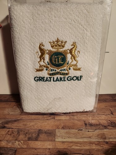 Great Lake Golf Golfing Towel Embroidered NIB Advertising Golf Course ...