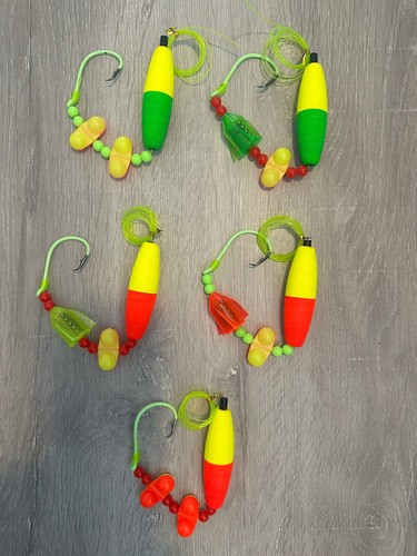 SEE VIDEO!! Catfish Float Rig Tackle Rattle Santee 6/0- 30LB Line 5pc ...