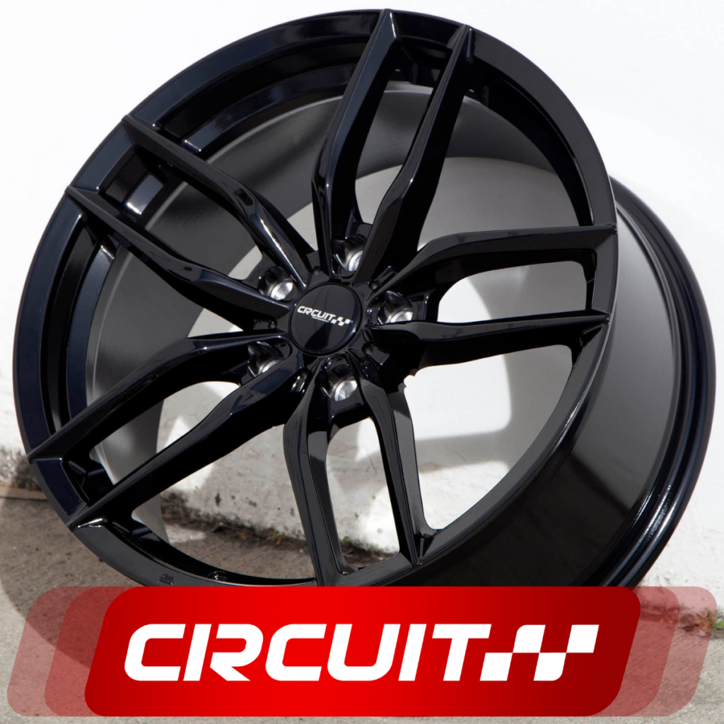 CIRCUIT PERFORMANCE CP34 18x8 5x114.3 +40 FULL GLOSS BLACK WHEELS (SET ...