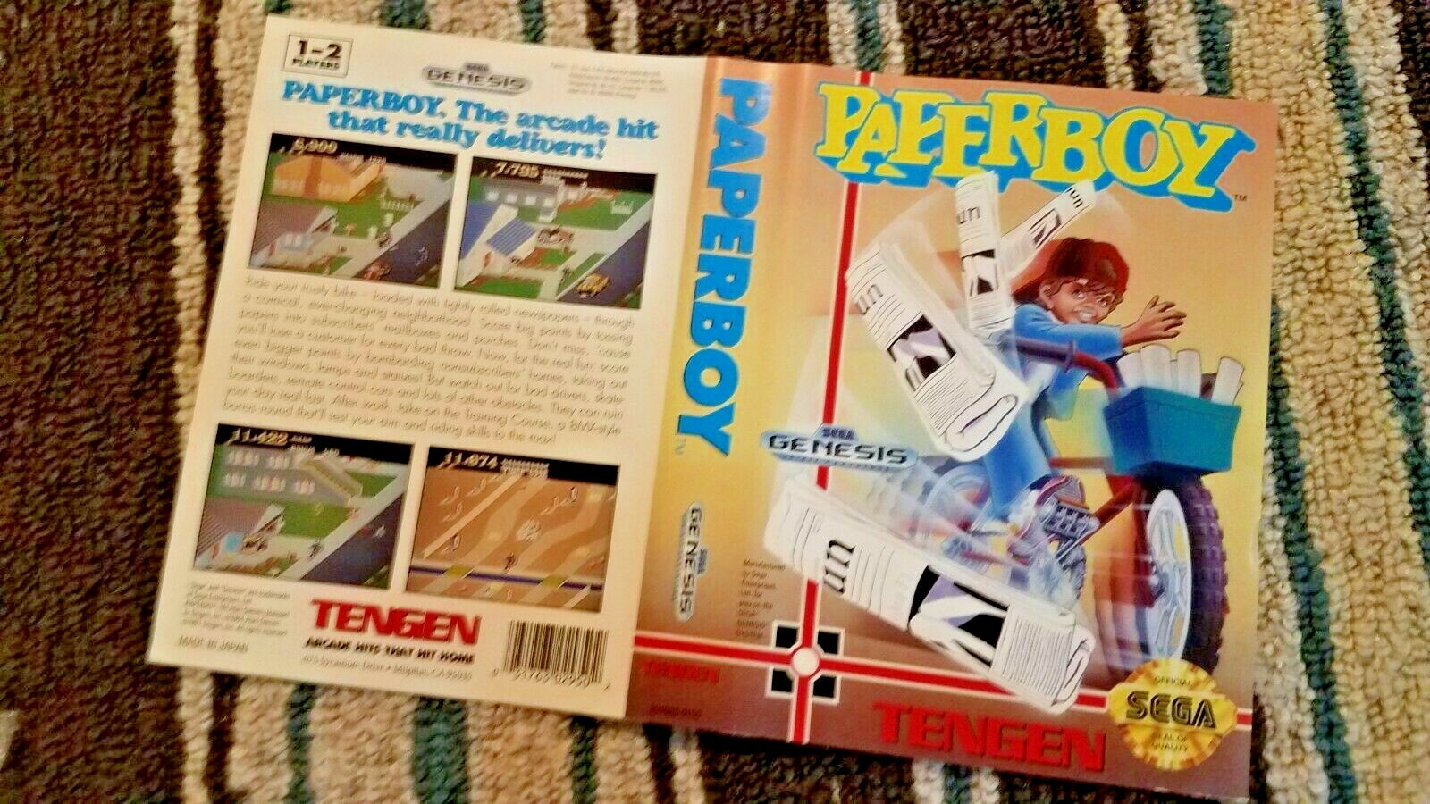 BOX ART ONLY Paperboy Original Sega Genesis Case Sleeve | eBay
