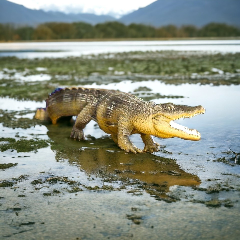 Saltwater Crocodile Incredible Creatures Figure Safari Ltd Crocodilian Croc Toy | eBay
