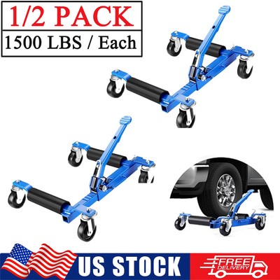 1500 LBS Wheel Dolly Car Skates Vehicle Positioning Jack Ratcheting ...