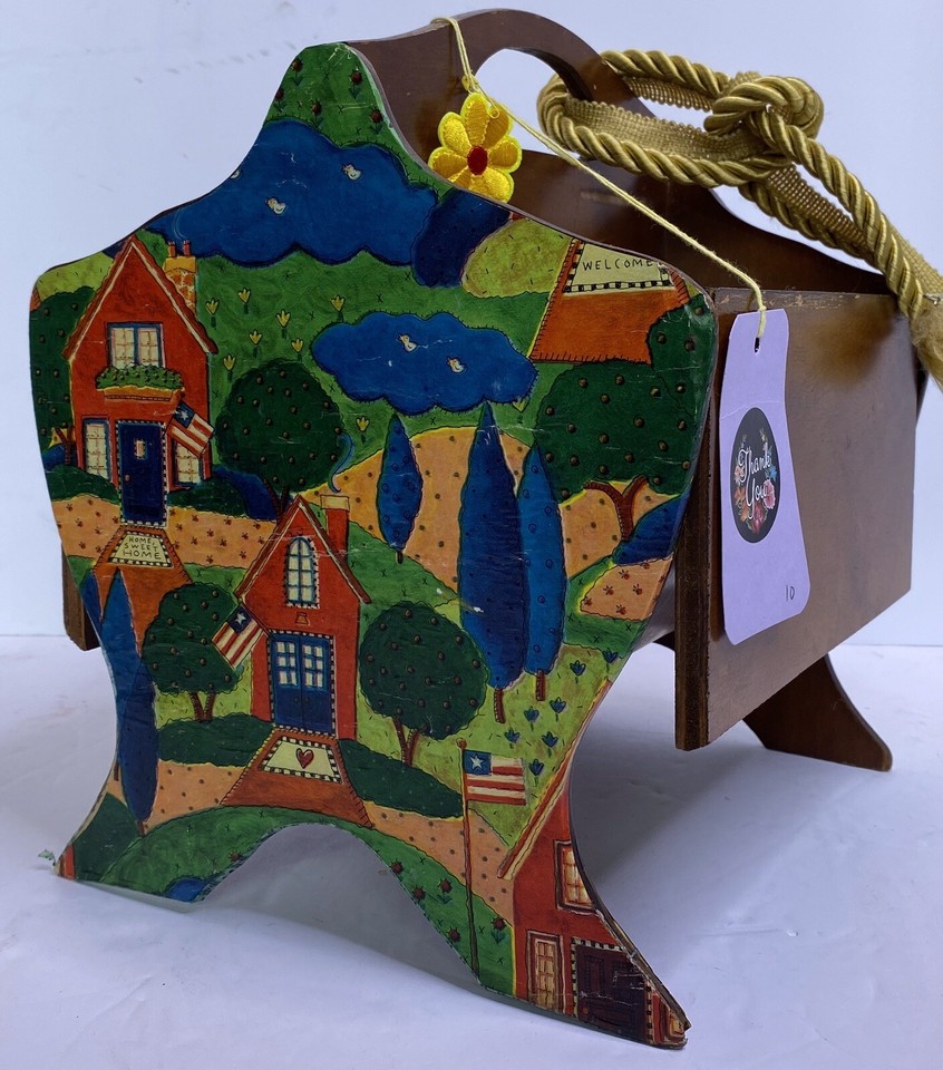 Wood Sewing Knitting Box Notions Keepsake Kit Pincushion | eBay