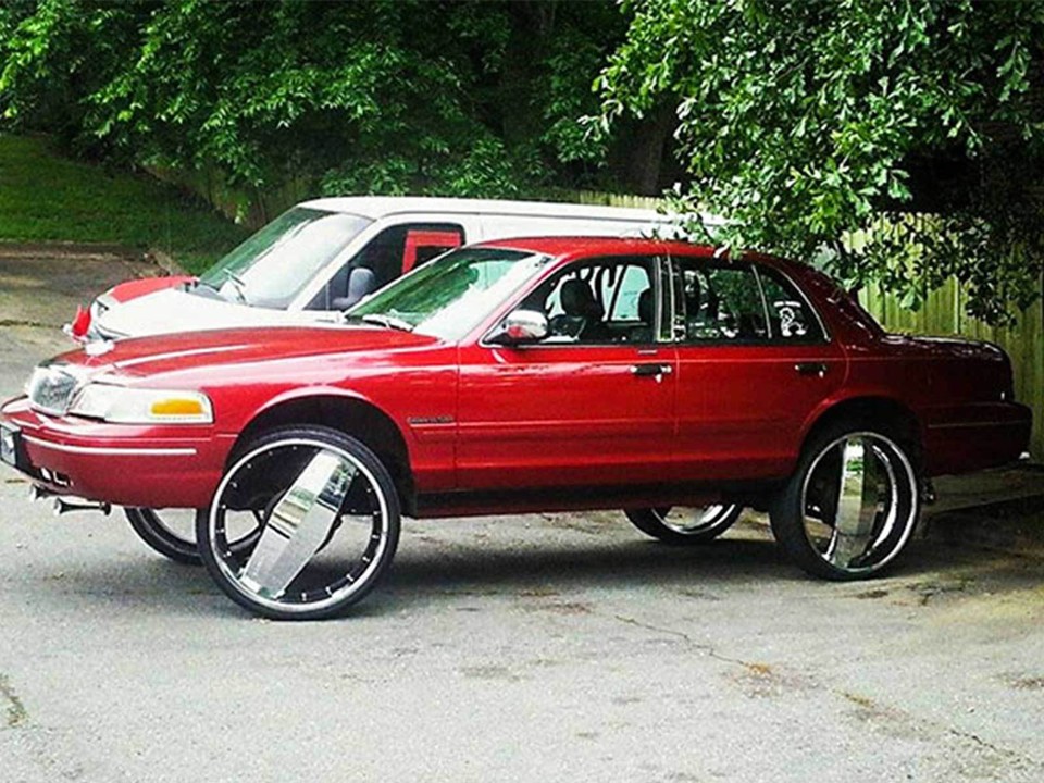 Crown Vic lift kit 98-02 Grand Marquis Donk suspension Town Car 24 26 ...