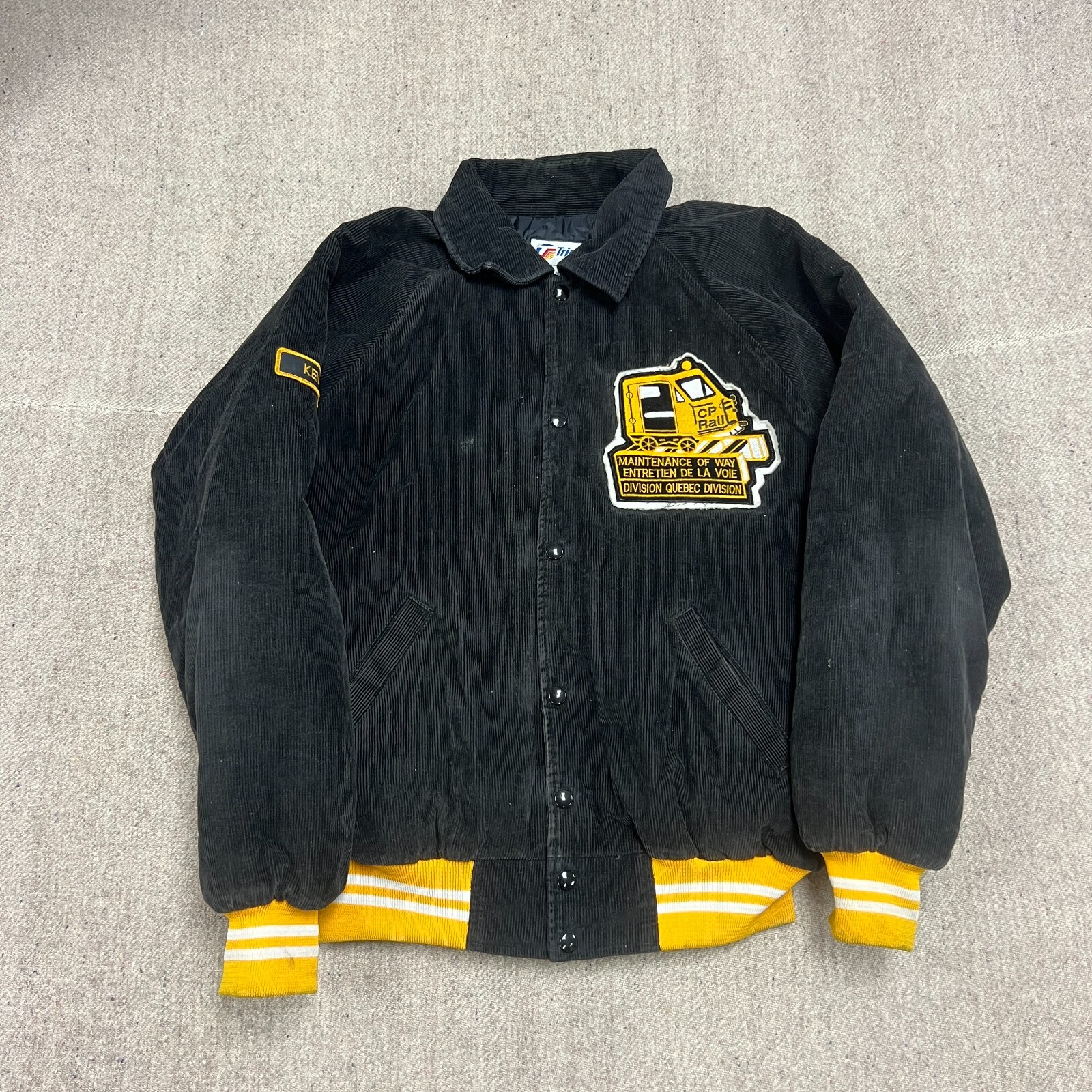 Vintage Canadian Pacific Railway Corduroy Jacket Mens… - Gem