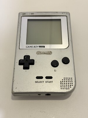 Nintendo Game Boy Pocket MGB-001 - SILVER - 100% OEM - Tested Working ...