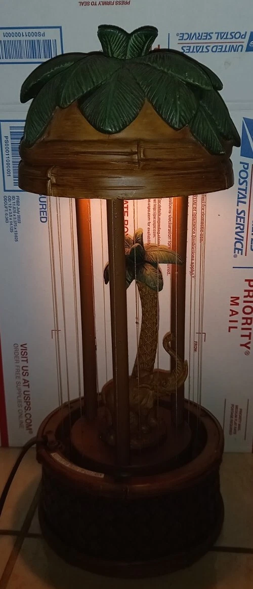 Running Elephant Oil Lamp