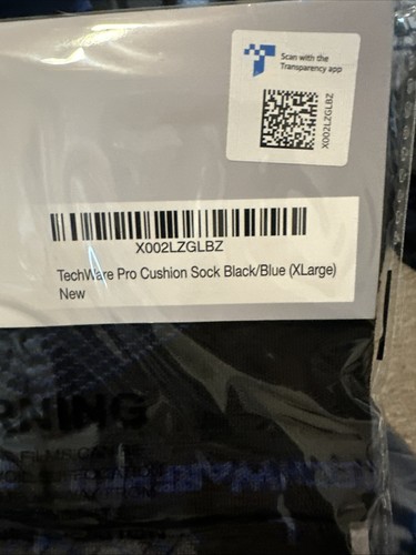 TechWare Pro Compression Ankle/Foot Socks Black/Blue -Unisex Size XL ...