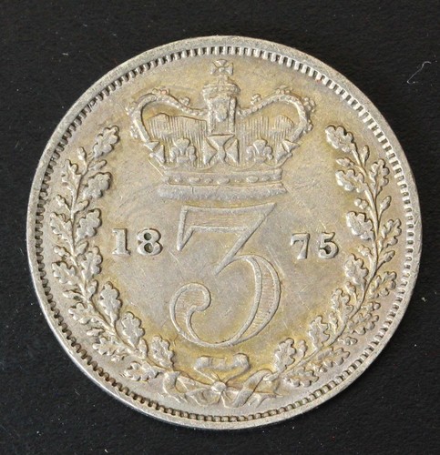 GREAT BRITAIN 3 Pence 1875 - Silver 0.925 - Victoria - VF- - 860 | eBay