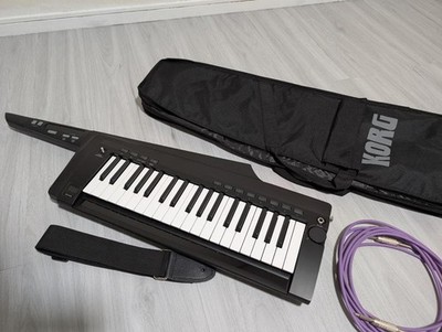 KORG RK-100S 2 Black Shoulder Keyboard KEYTAR 37Keys w/ Canare Cable ...