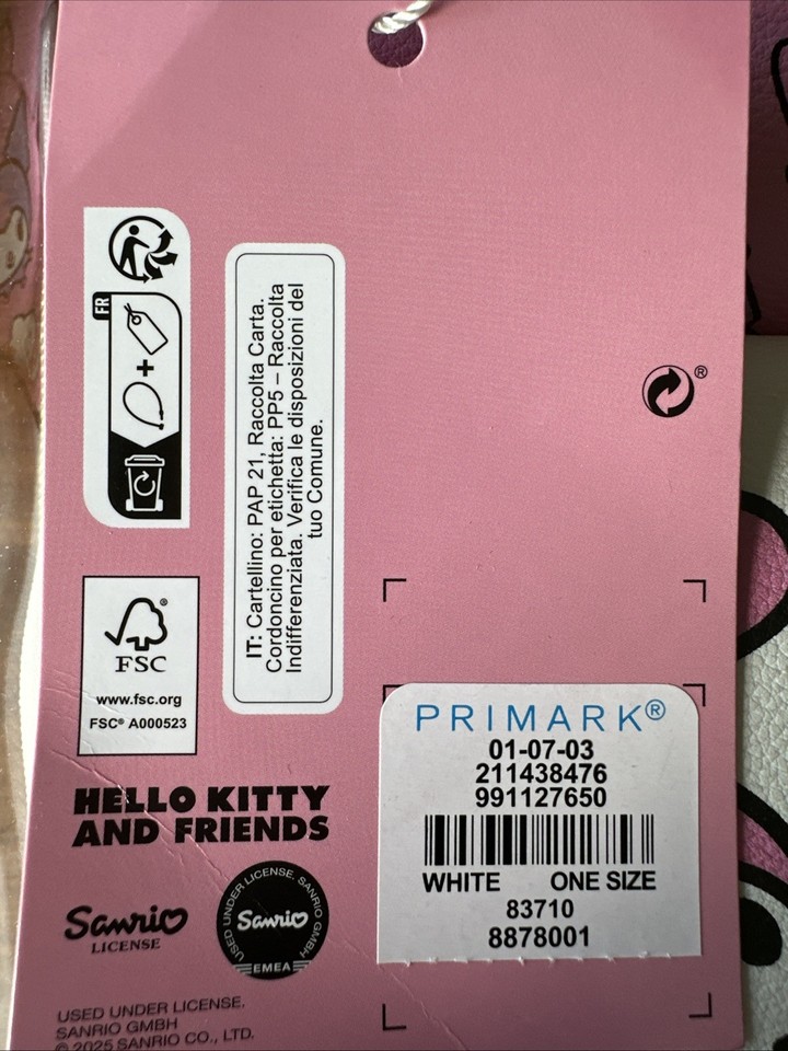 Hello Kitty And Friends Sanrio Primark Bath And Beauty 3 Piece Travel ...