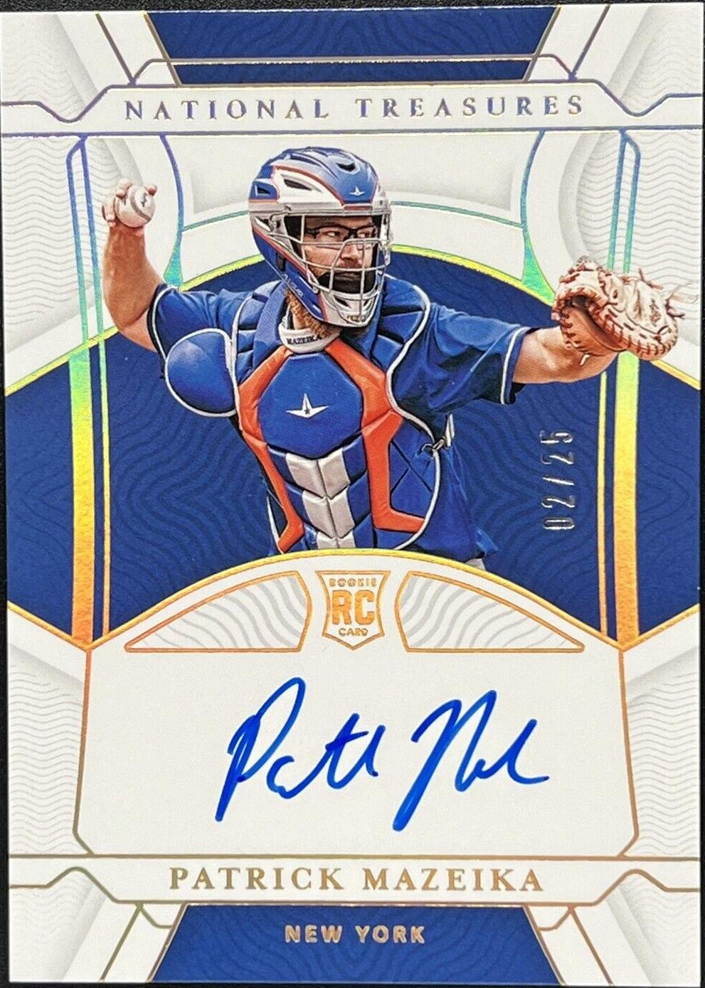 2022 Panini National Treasures - Rookie Signatures Patrick Mazeika #RS ...