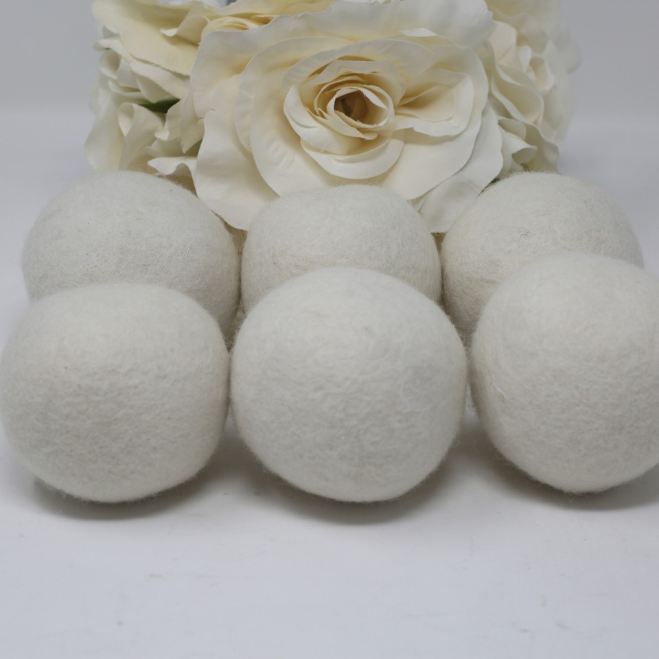 Organic Handmade EXTRA LARGE New Zealand Wool Dryer Balls Natural Sets ...