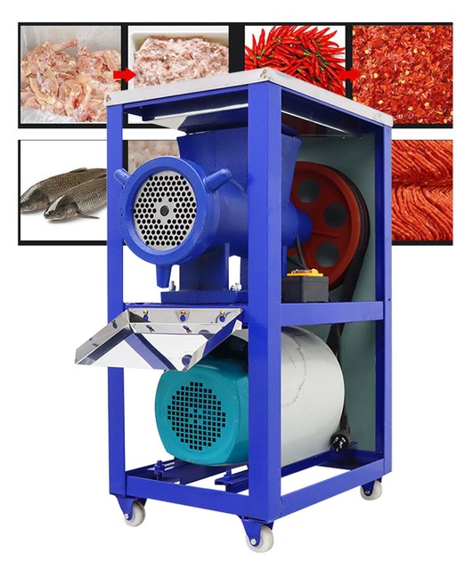 Fish Chicken Bones Meat Grinder Crusher Machine Mincer Chopper 220v 3kw ...