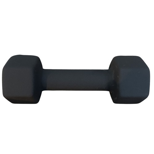 Cap Dumbbell 10lbs Hex Neoprene Coated Black One Hand Weight Exercise ...
