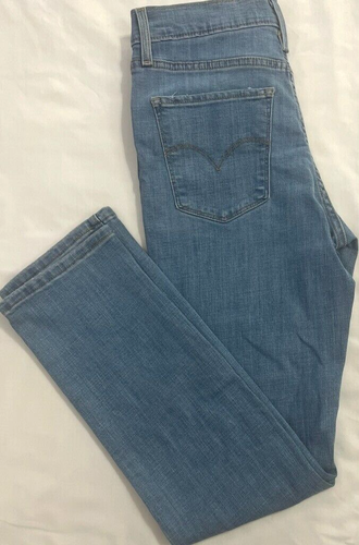 Levi's Women 724 High Rise Slim Straight Jeans Slate Reveal Color Size ...