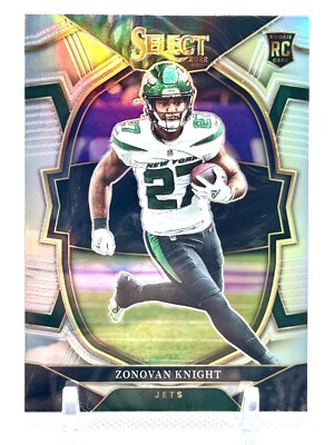 2022 Panini Select Zonovan Knight Rookie Silver Prizm Concourse Level ...