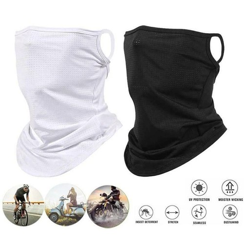 Milk Silk Ear Triangle Face Mask Head Wear Mask Neck Protection Outdoor ...