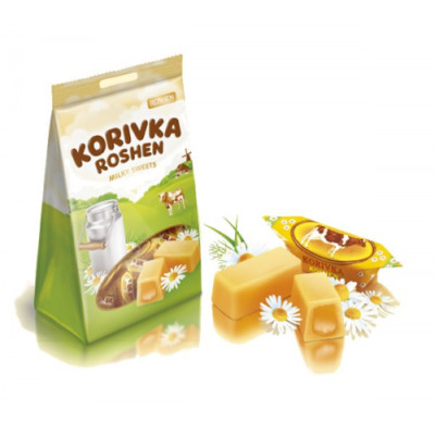 Ukrainian ROSHEN Sweets Milky Fudge Candy "Korivka" (Korovka Cow) 205g ...